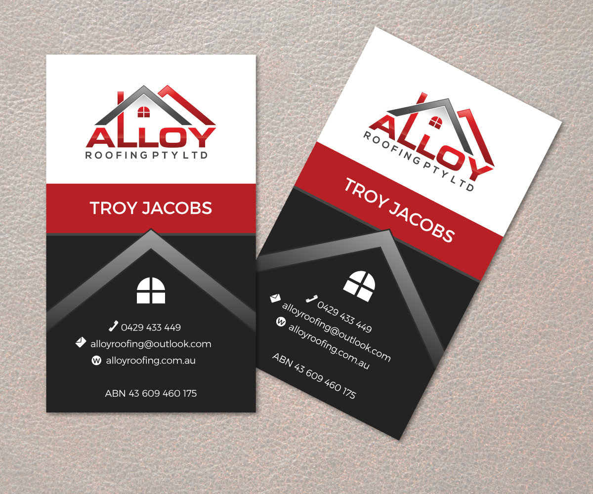 Roofing Business Cards Roofing Business Card 10 HVAC Sticker 