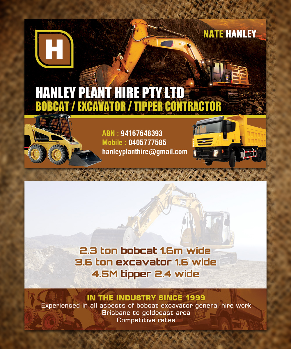 Contractor Business Card Design for a Company by Sandaruwan | Design ...