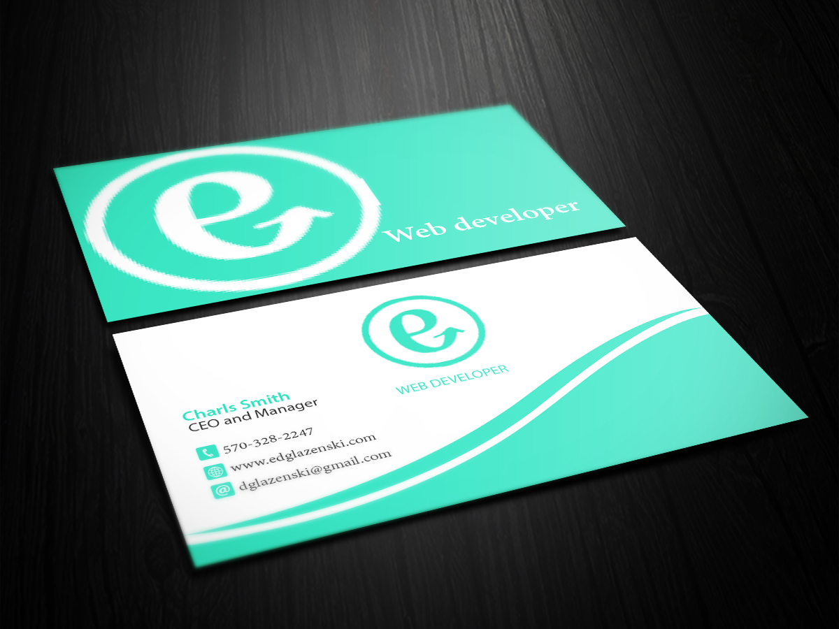 Bold, Modern, Business Business Card Design for EG Web Design by PD ...