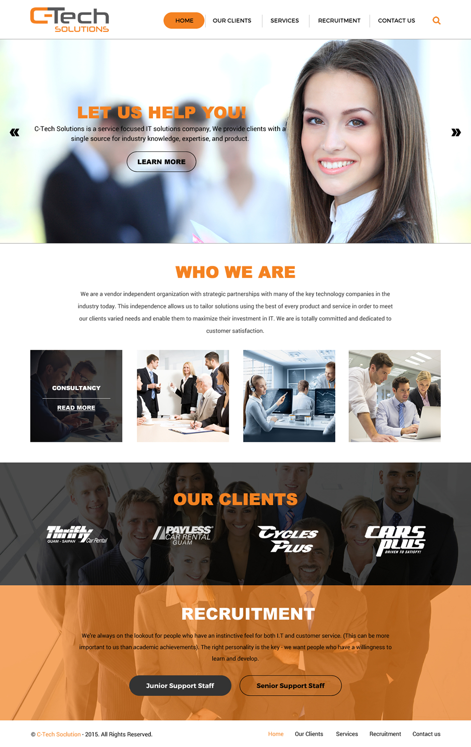 Elegant, Playful, Technical Service Web Design for C-Tech Solutions by rightway | Design #8496862