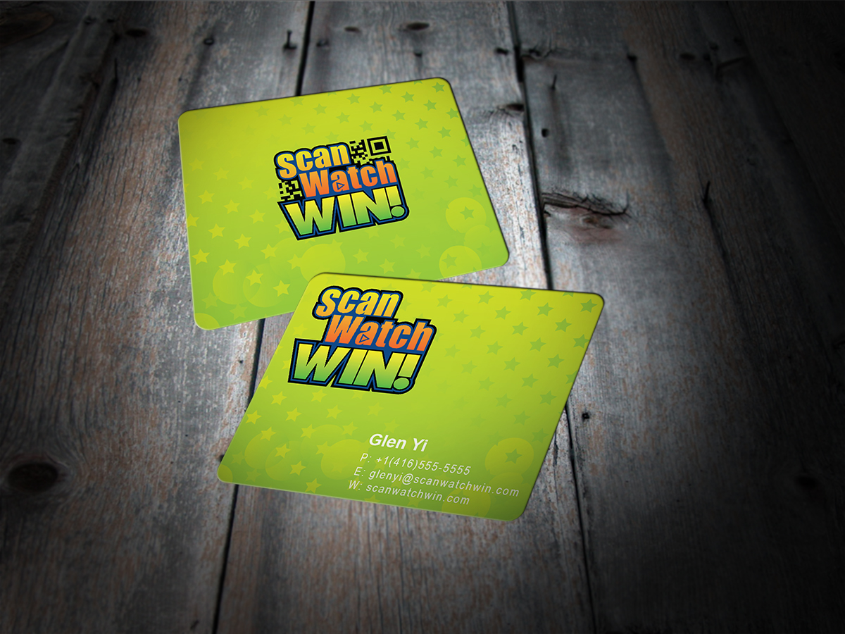 Elegant, Playful, Business Business Card Design for Scan Watch Win! Ltd ...