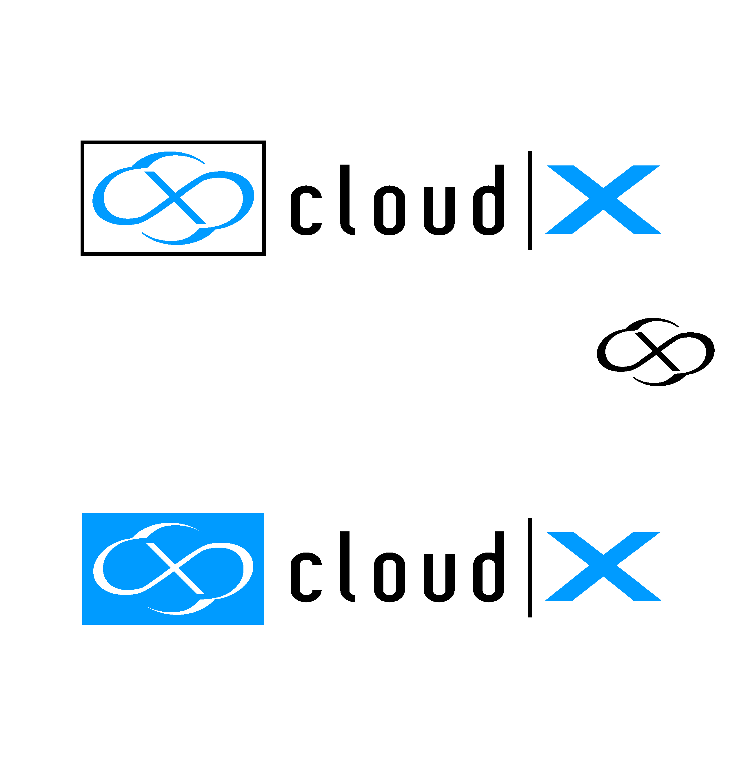 Computer Logo Design for cloud X by Perkins Design Studio | Design #16057