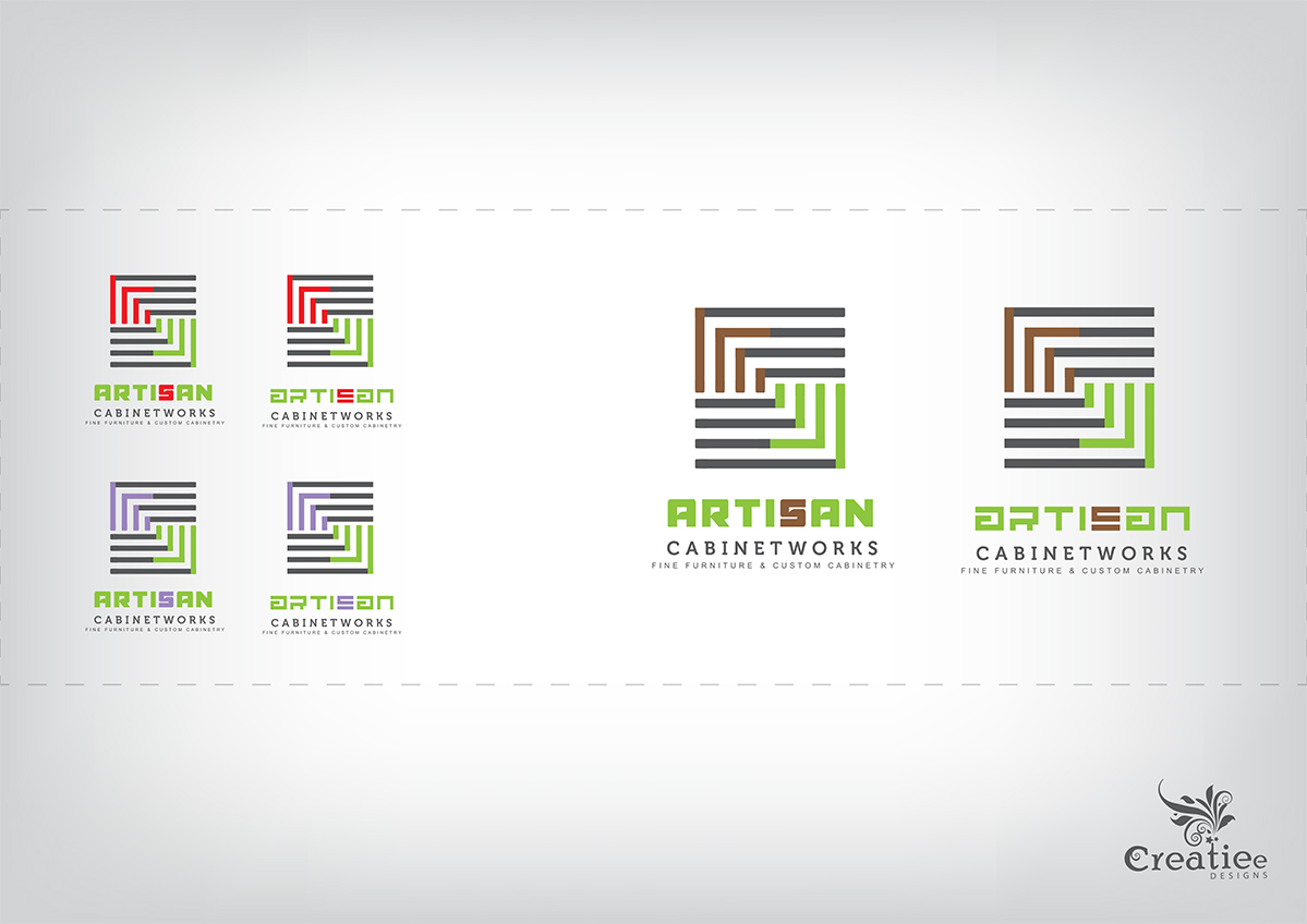Upmarket, Modern, Communications Logo Design for Artisan Cabinetworks ...