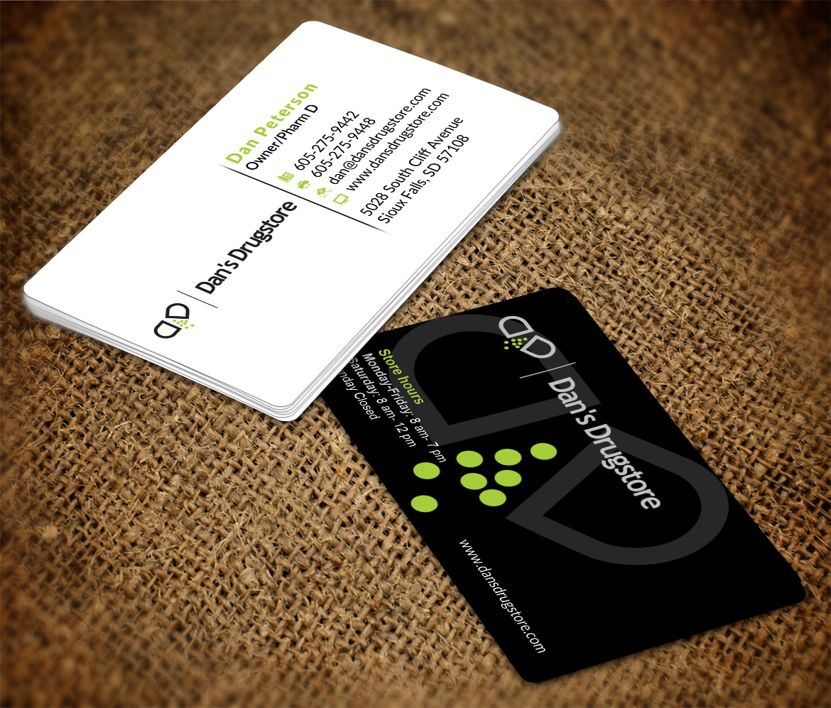 Bold, Masculine, Pharmacy Business Card Design for a Company by ...