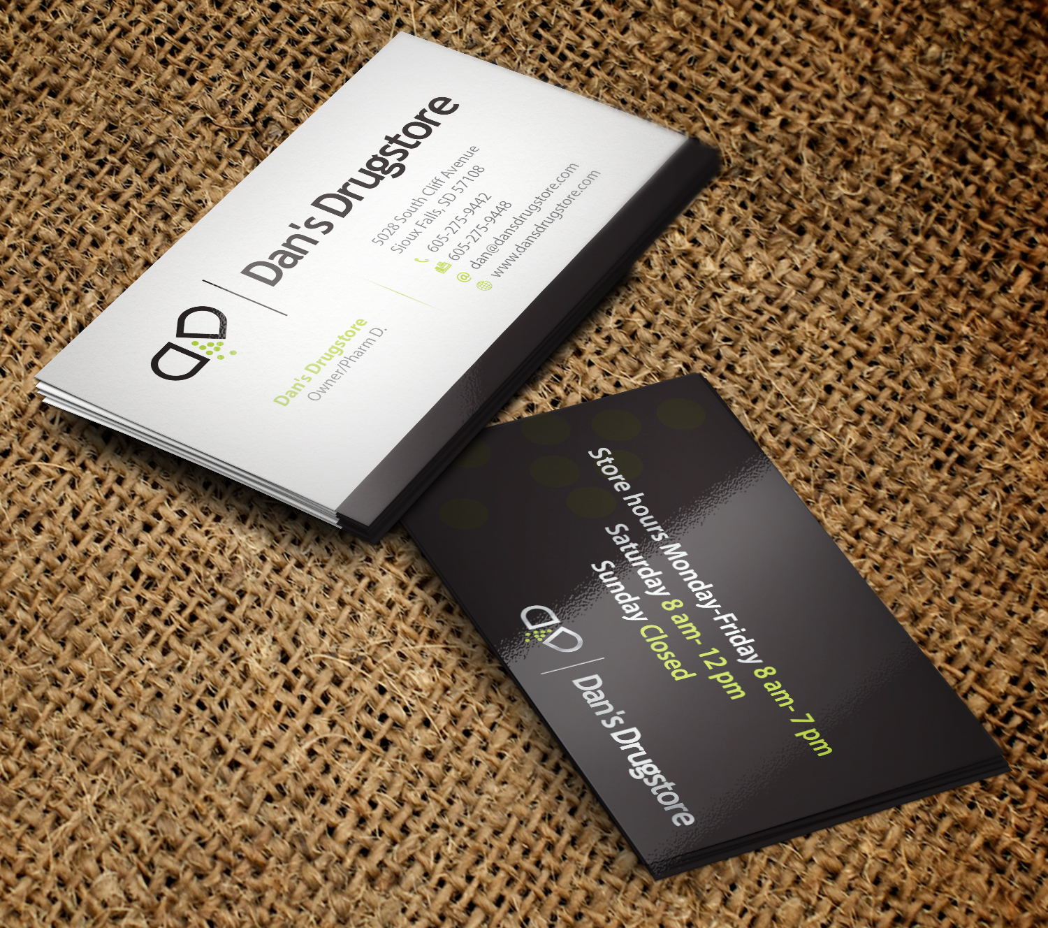 Bold, Masculine, Pharmacy Business Card Design for a Company by PD ...
