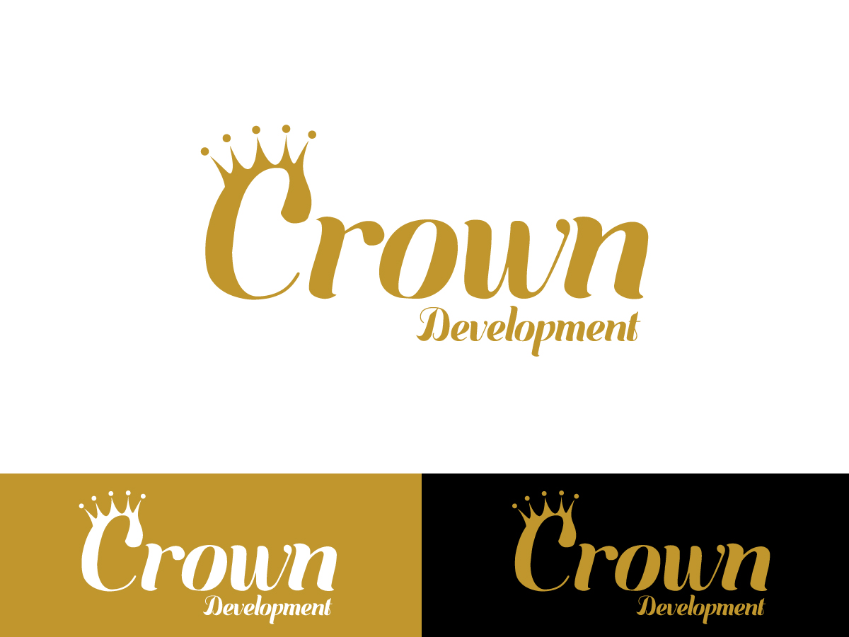 Bold, Modern, Real Estate Development Logo Design for Crown Development by AlisoyArt Studio ...