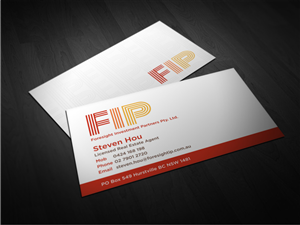 FIP Business card design | 5 Business Card Designs for a business in ...