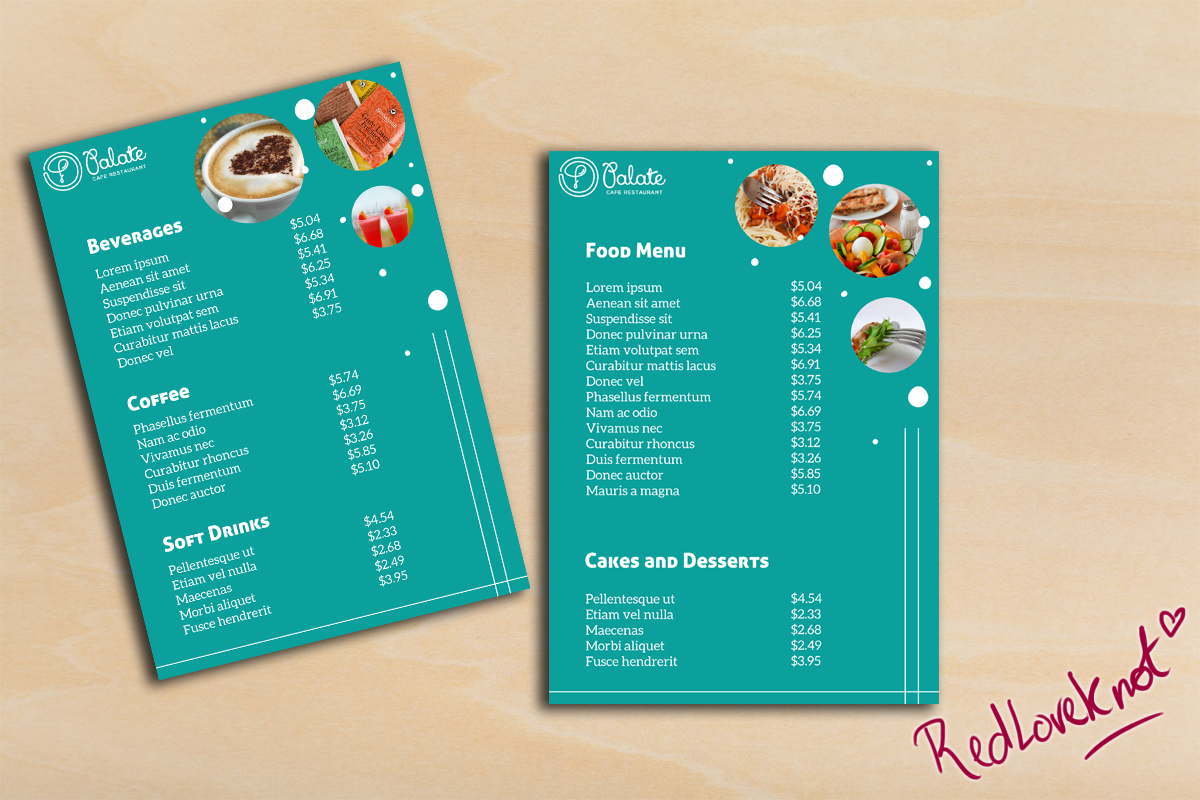 Elegant, Playful, Cafe Menu Design for CA PHE HOLDINGS PTY LTD by ...