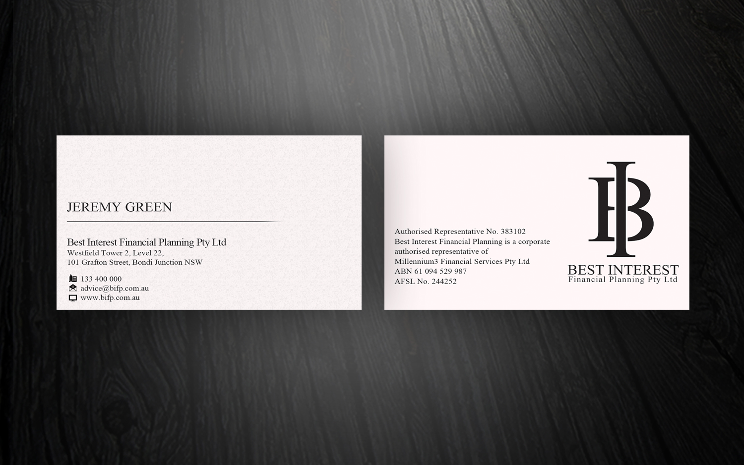 Serious, Elegant, Financial Planning Business Card Design for Best ...