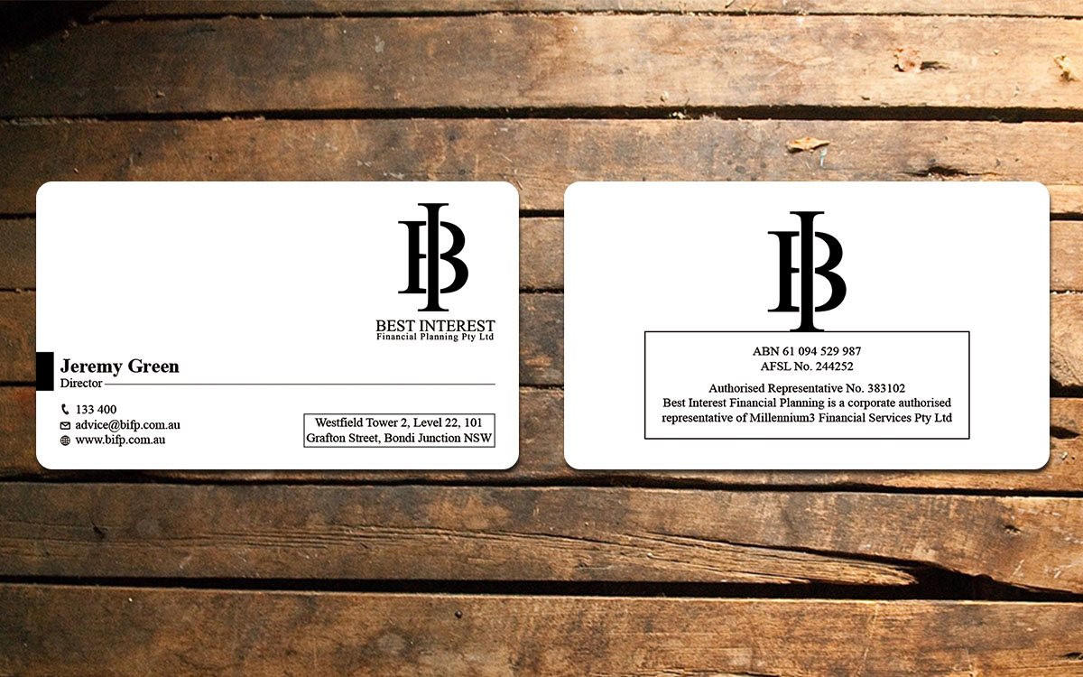 Serious, Elegant, Financial Planning Business Card Design for Best ...