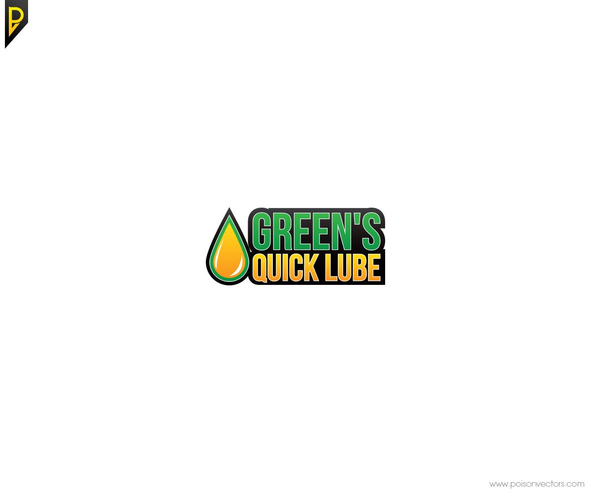Automotive Logo Design for Green's Quick Lube by poisonvectors | Design ...