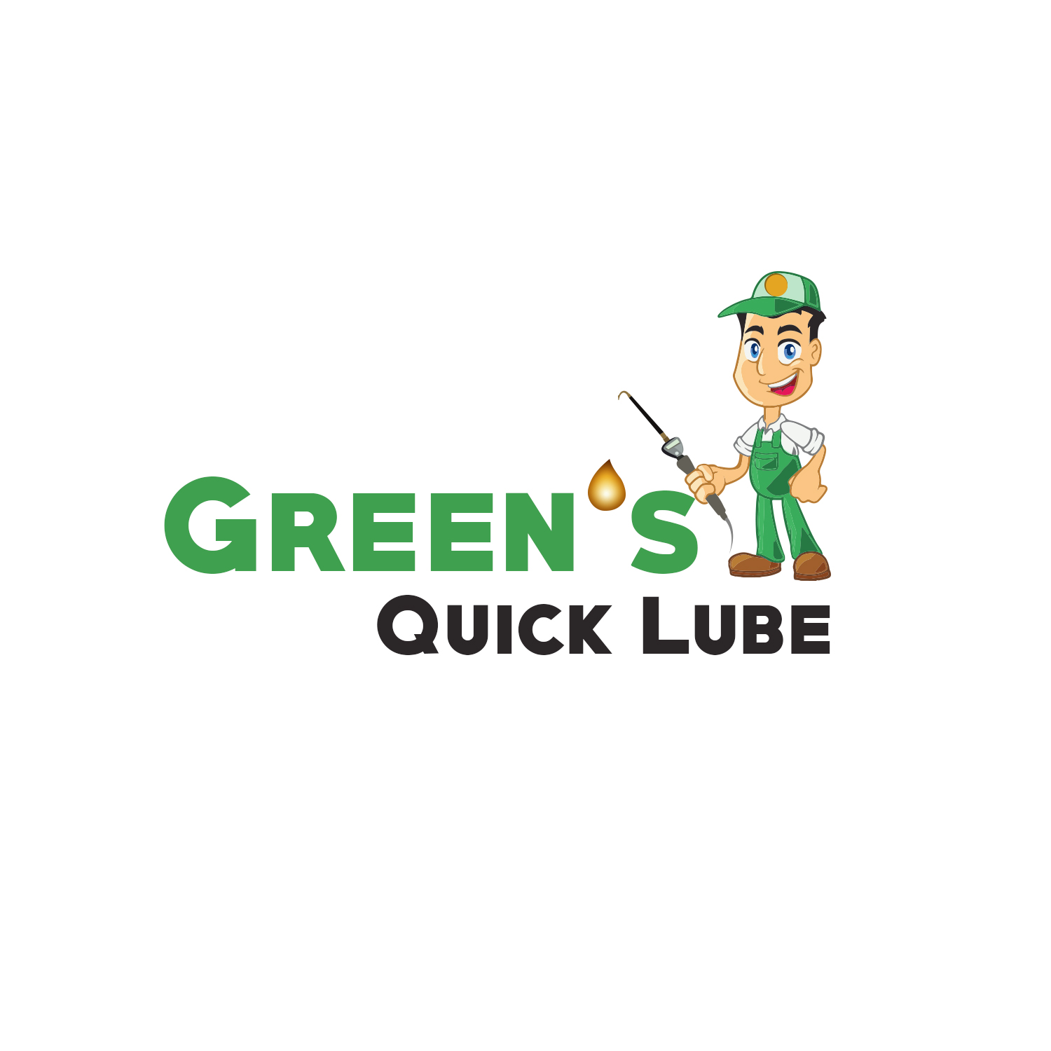Automotive Logo Design for Green's Quick Lube by subinps | Design #9362674