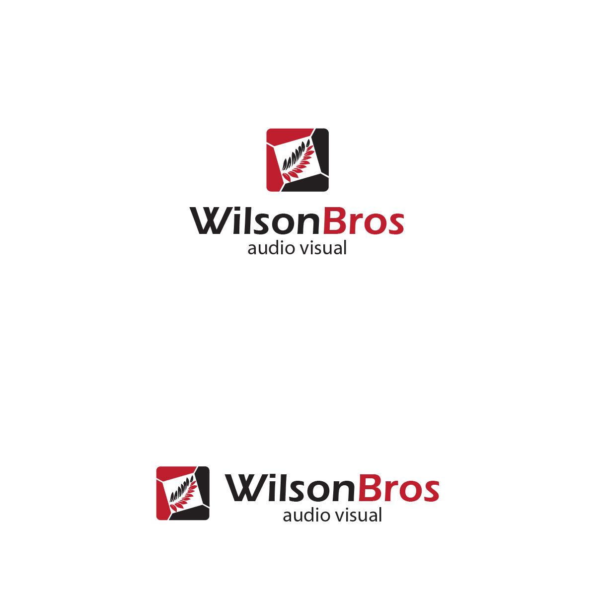 Modern, Upmarket, It Company Logo Design for Wilson Bros Audio Visual ...
