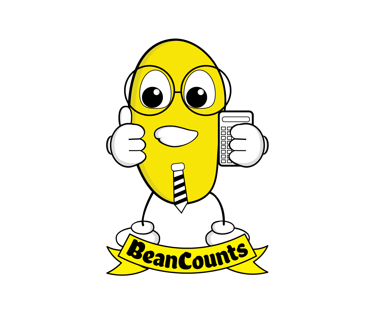 Playful, Colorful, Accounting Mascot Design for BeanCounts by ...