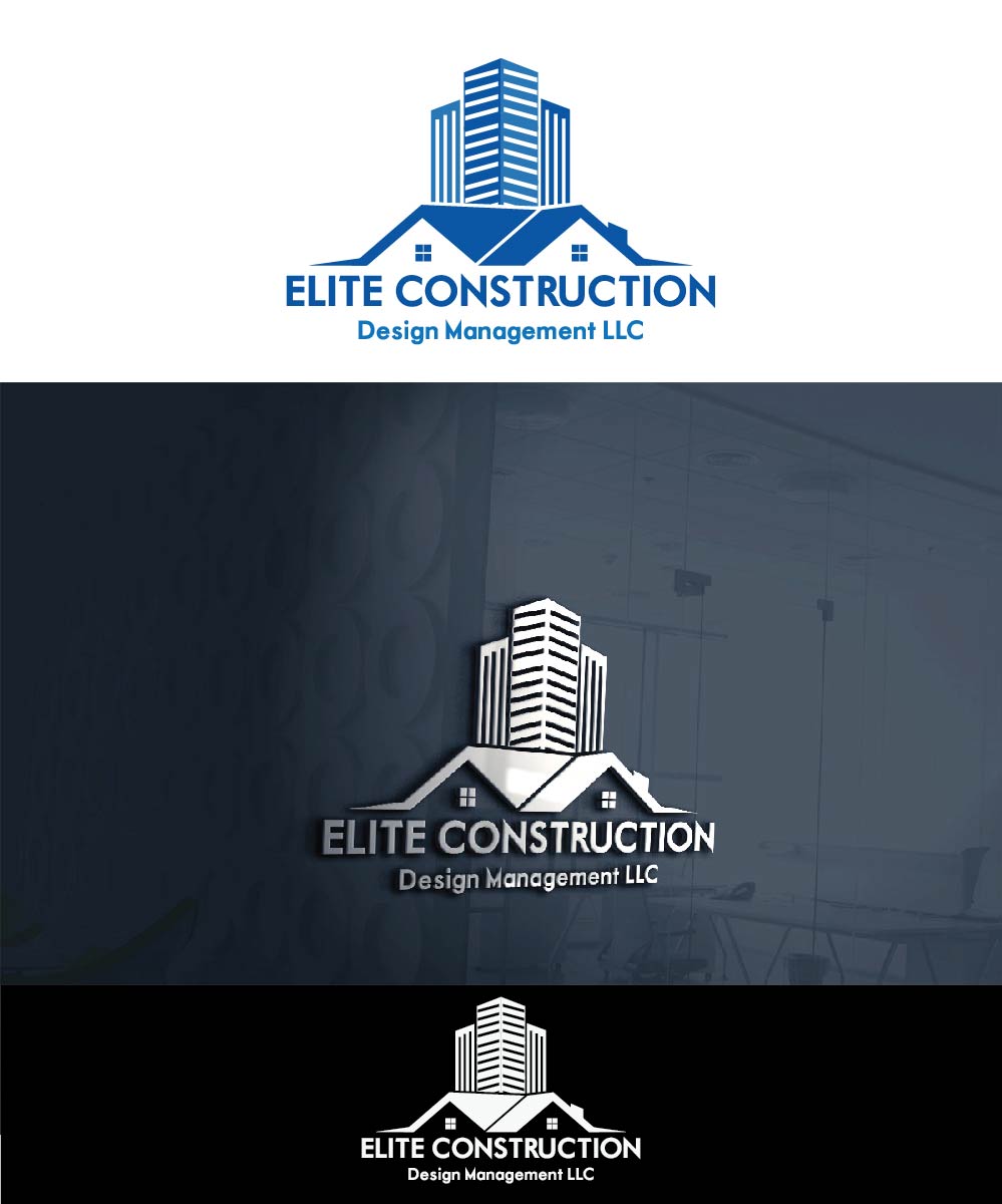Professional, Serious, Construction Company Logo Design for Elite ...