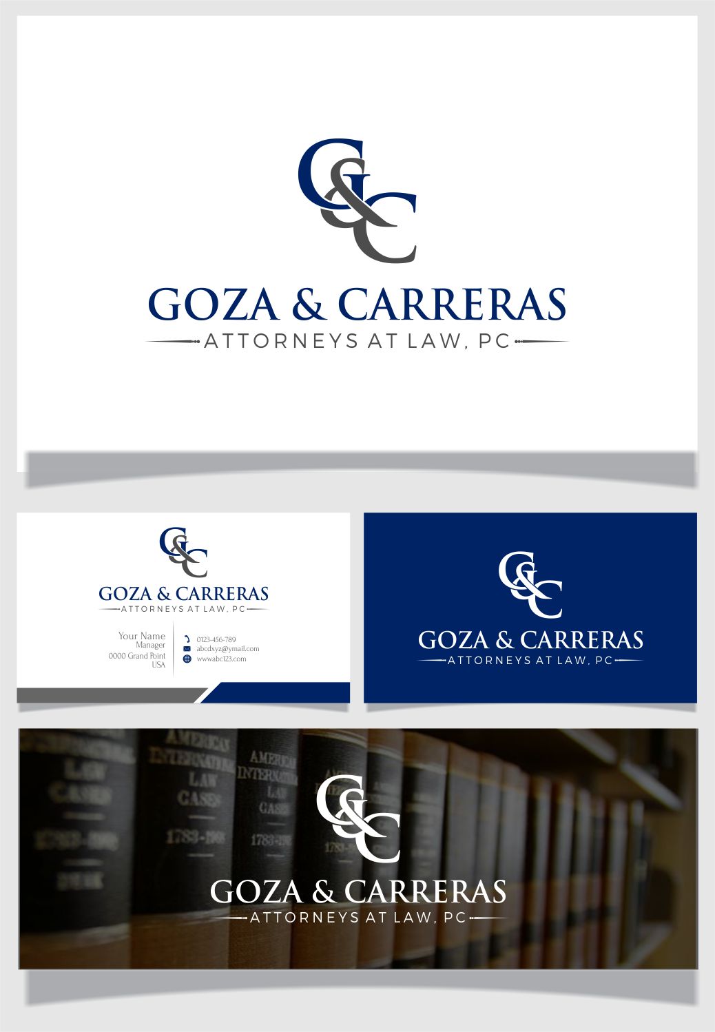 Serious, Professional, Legal Logo Design for Goza & Carreras, Attorneys ...