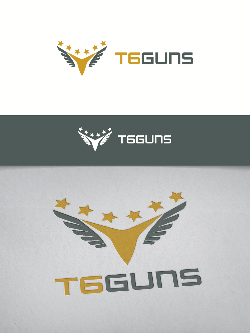 Bold, Masculine, Gun Logo Design for See description - T 6 Guns - Tango ...