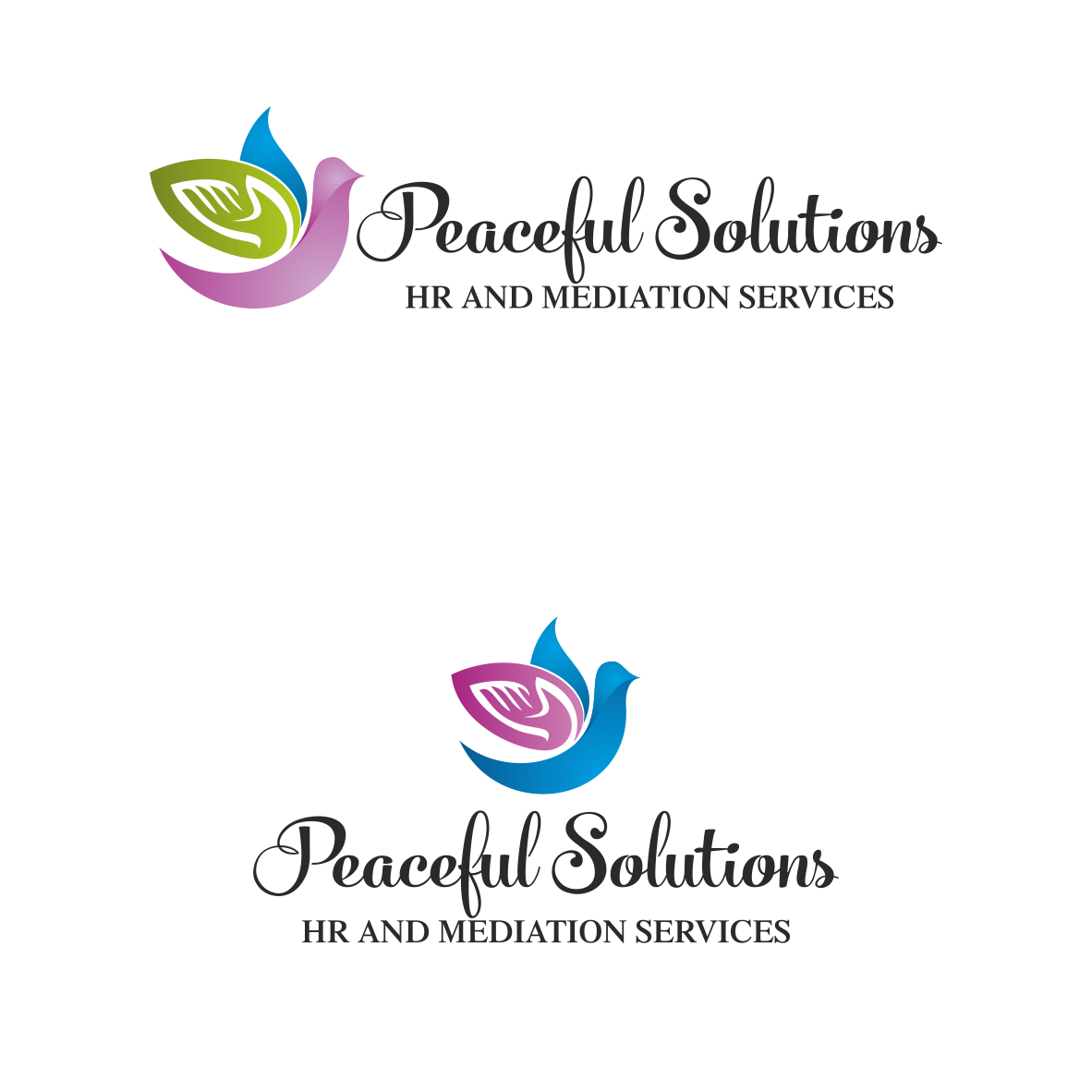 Elegant, Playful, Legal Logo Design for Peaceful Solutions: HR and ...