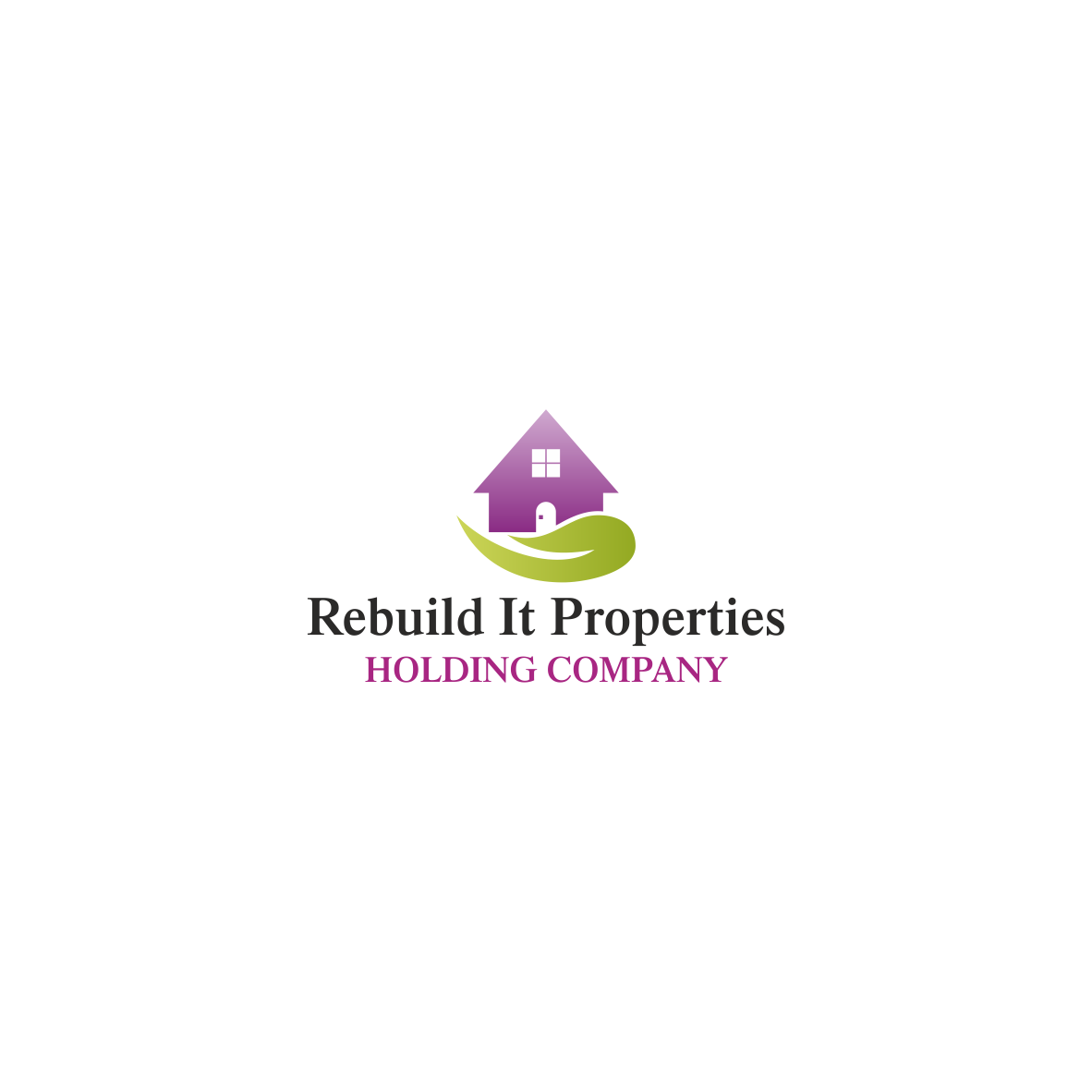 Real Estate Logo Design for Rebuild It Properties Holding Company by ...