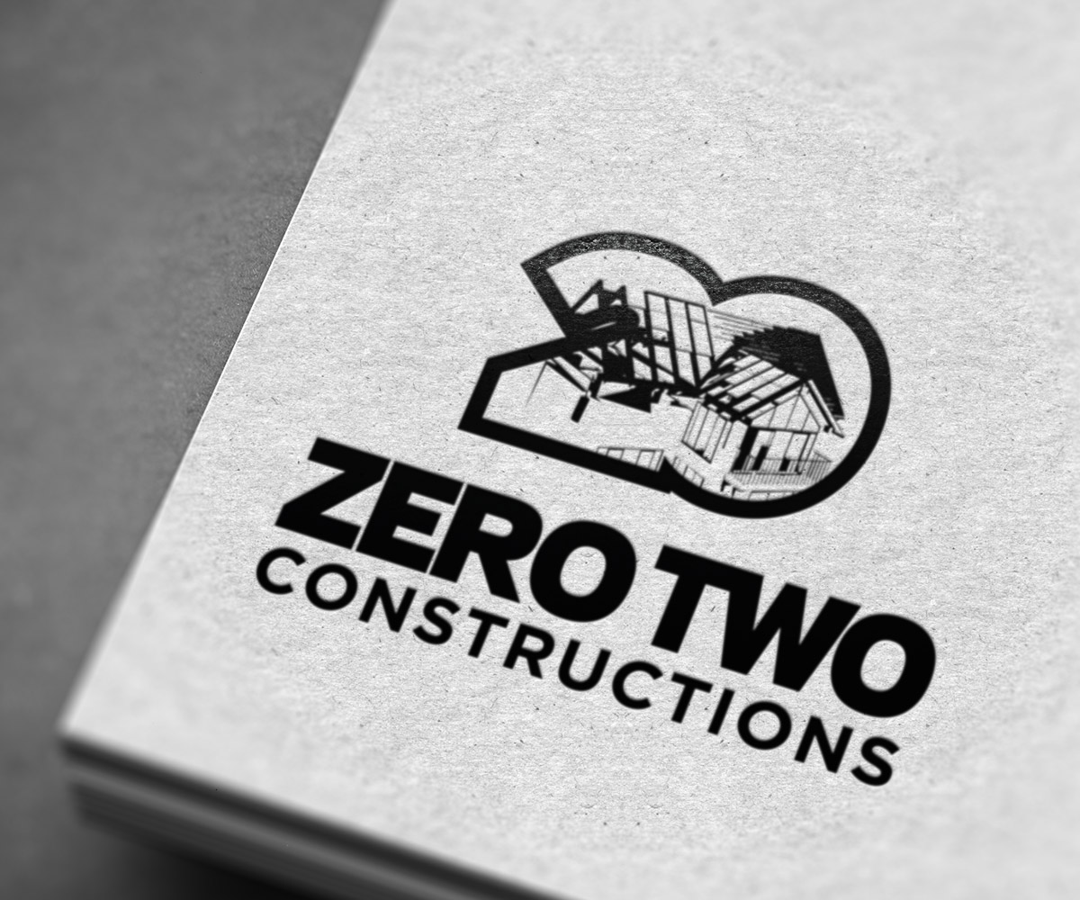 Construction Logo Design for Zero Two Constructions by cosmin_xc ...