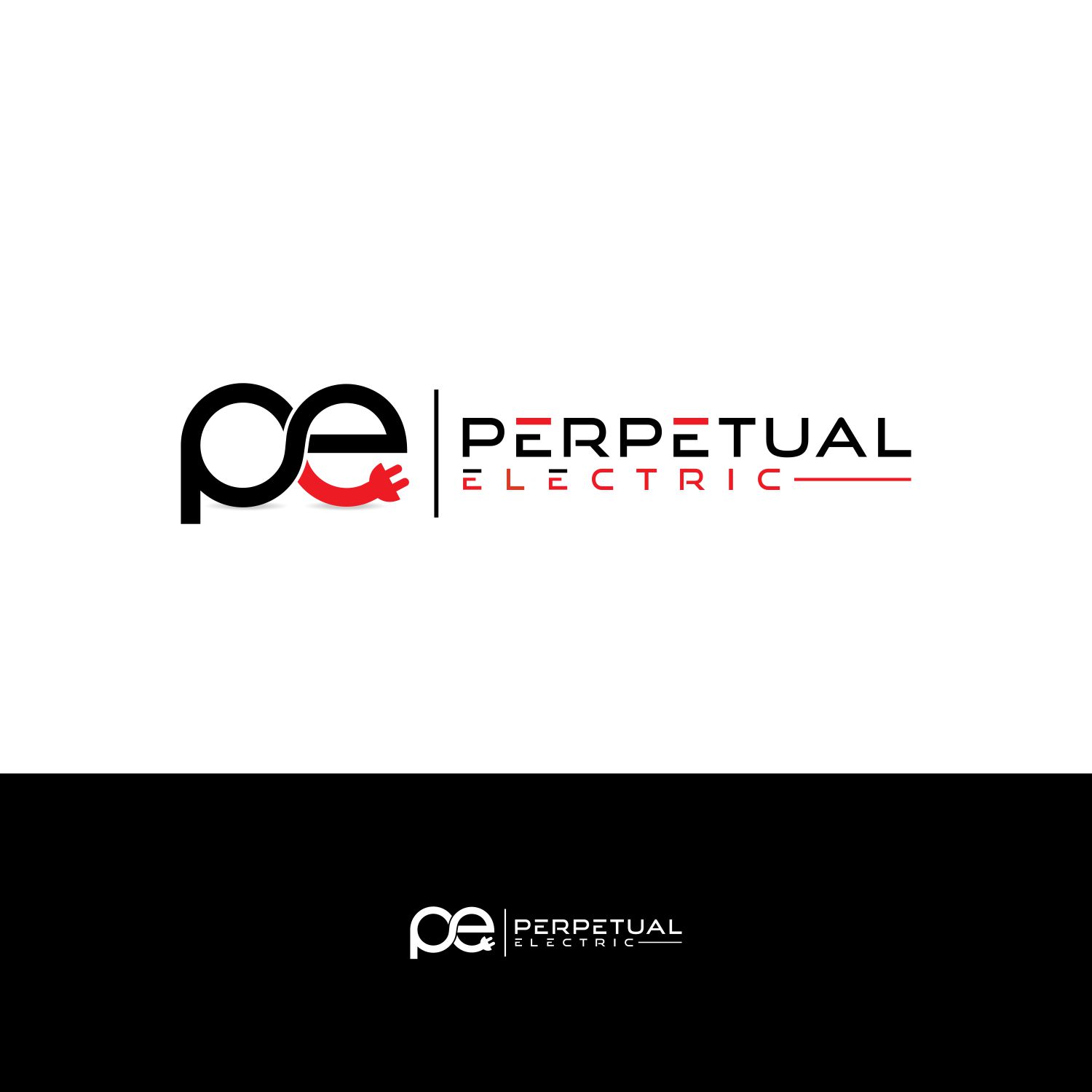 Masculine, Modern, Electric Company Logo Design for Perpetual Electric ...