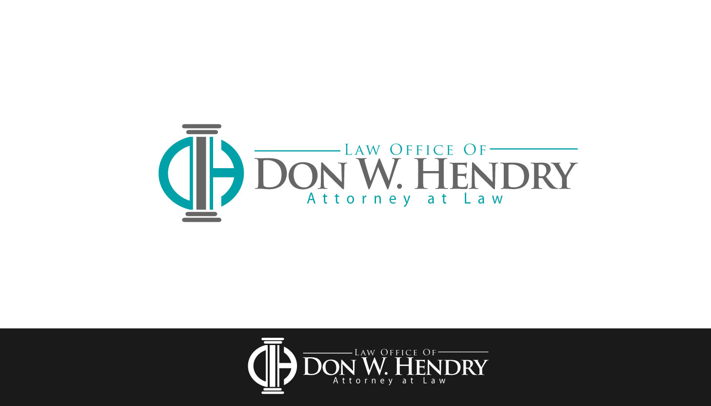 Modern, Colorful, Law Firm Logo Design for Law Office of Don W. Hendry ...
