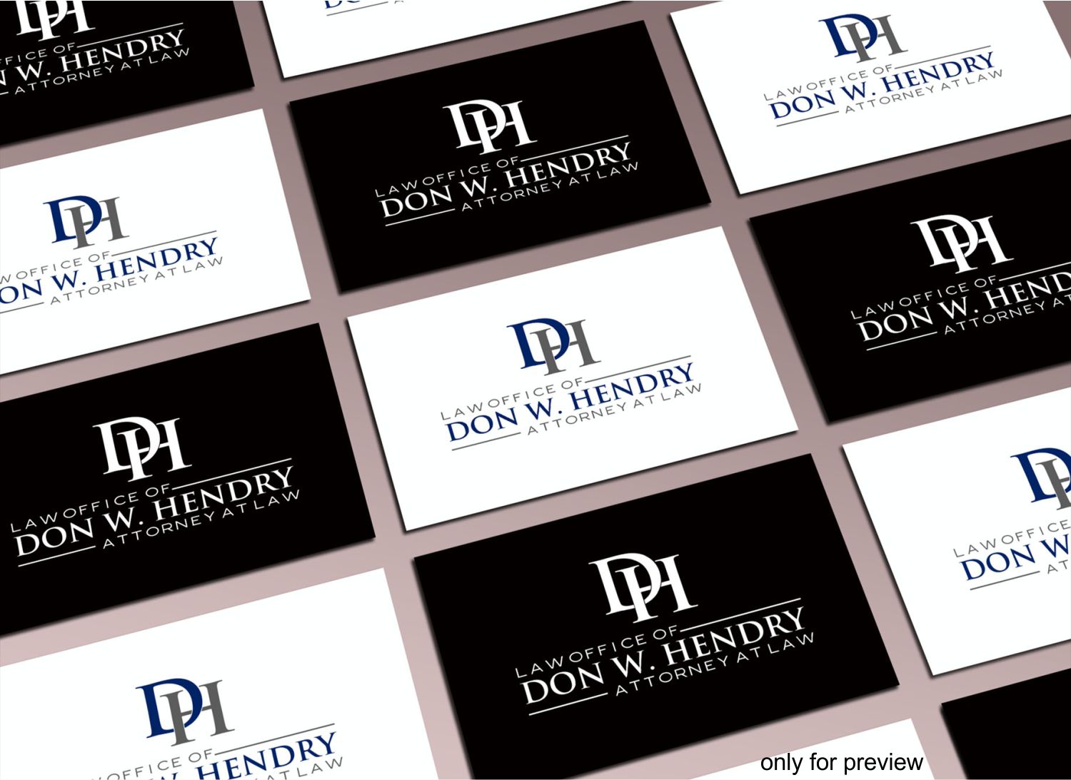 Modern, Colorful, Law Firm Logo Design for Law Office of Don W. Hendry ...