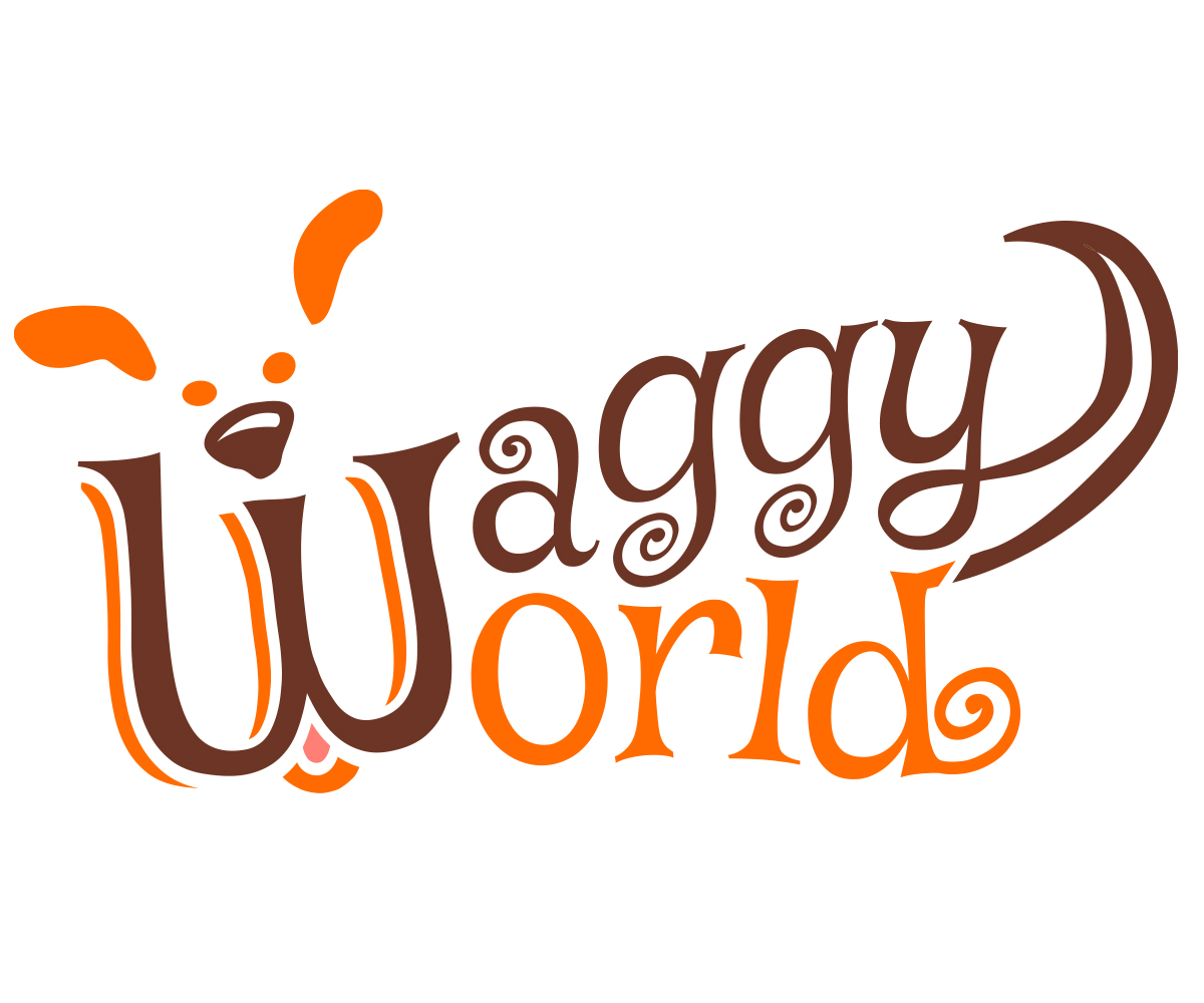 Playful, Colorful, Painting Logo Design for Waggy World by Deborah ...