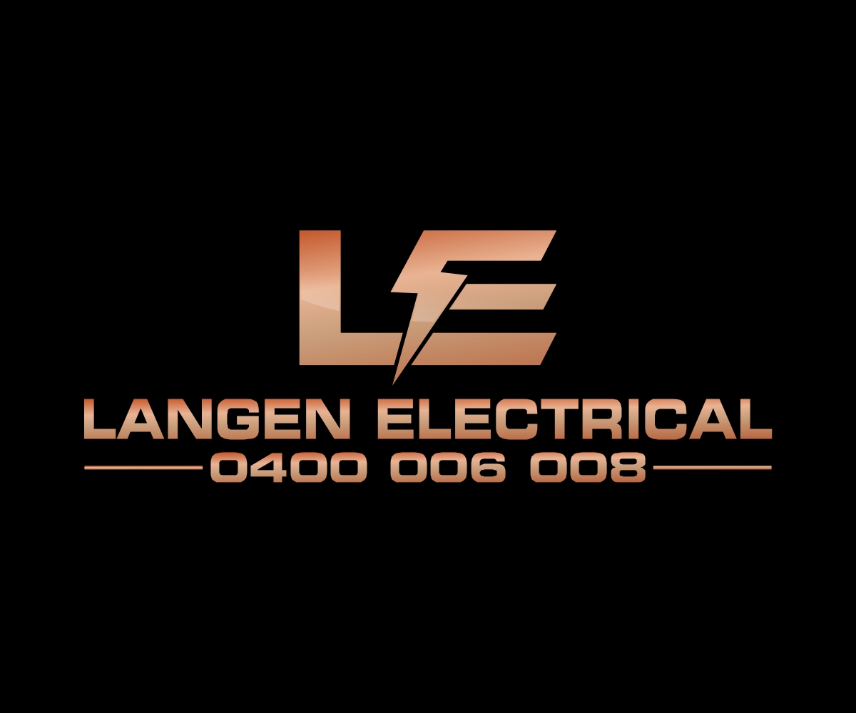 Professional, Masculine, Electrical Logo Design for Langen Electrical ...