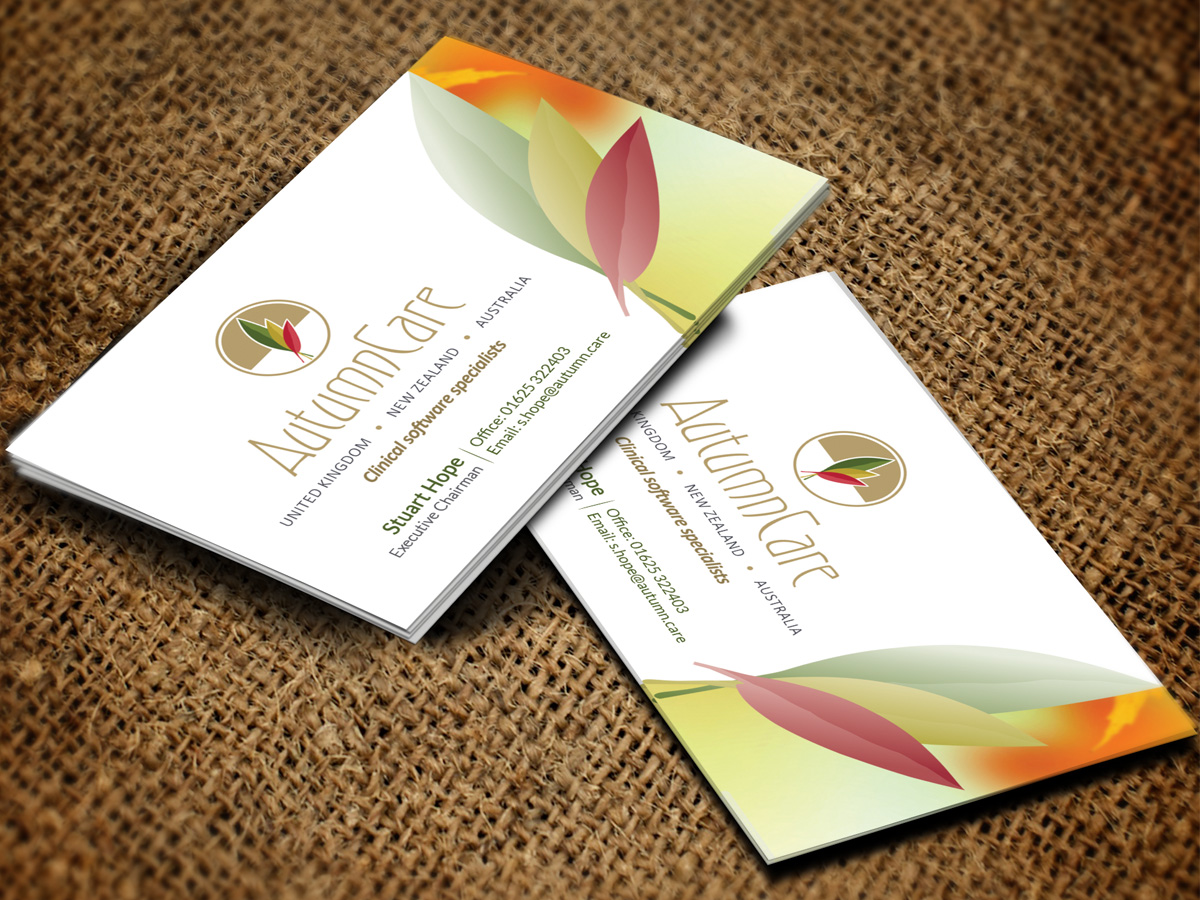 Bold, Modern, Health Product Business Card Design for AutumnCare by ...