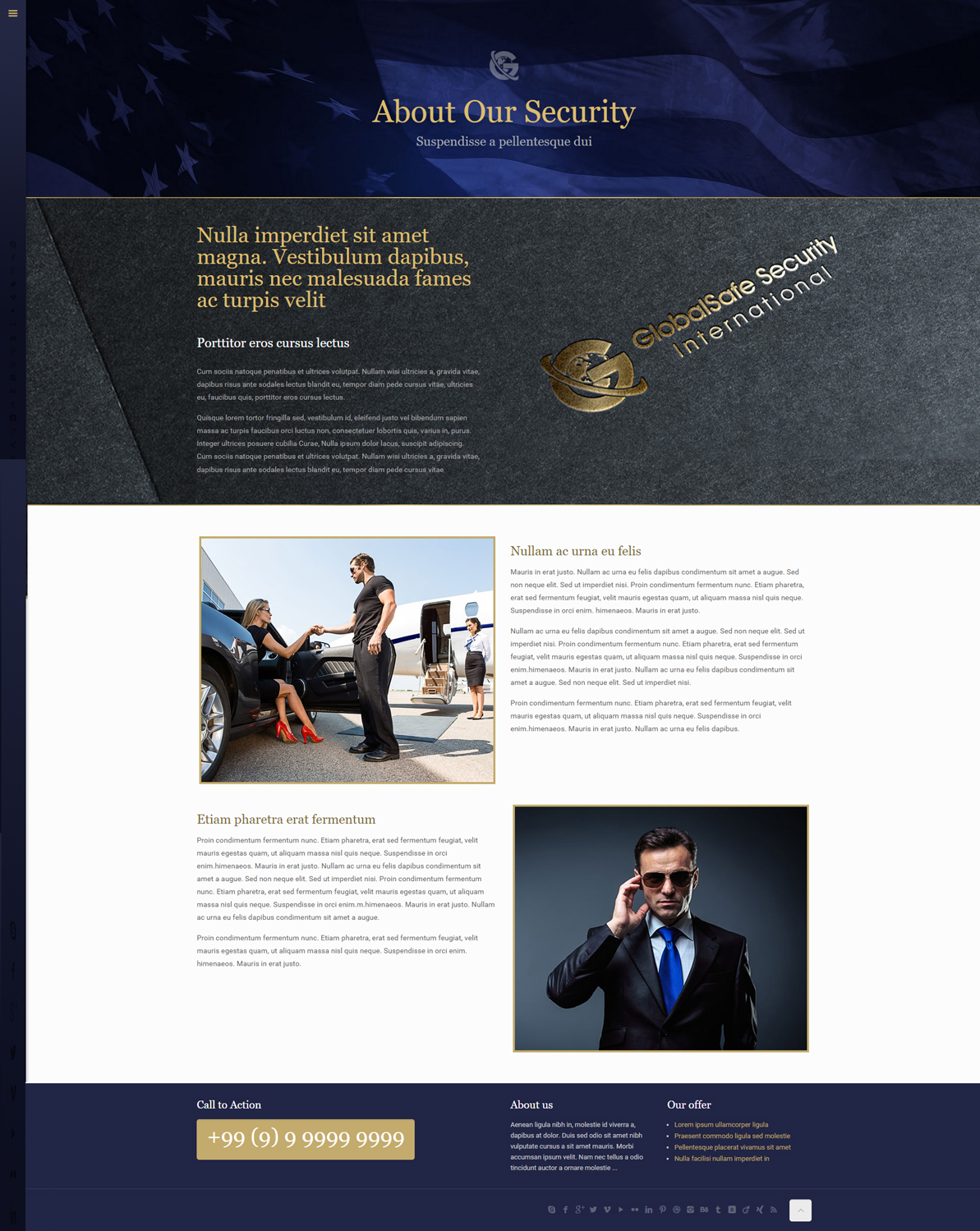 Professional, Serious, Security Web Design for Global Tech by Hub Of ...