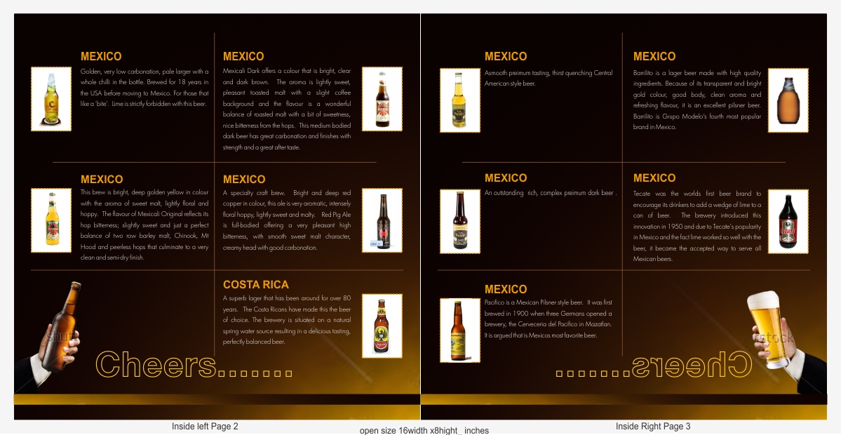 Elegant, Playful Brochure Design for Black Magic Beer Distribution by ...
