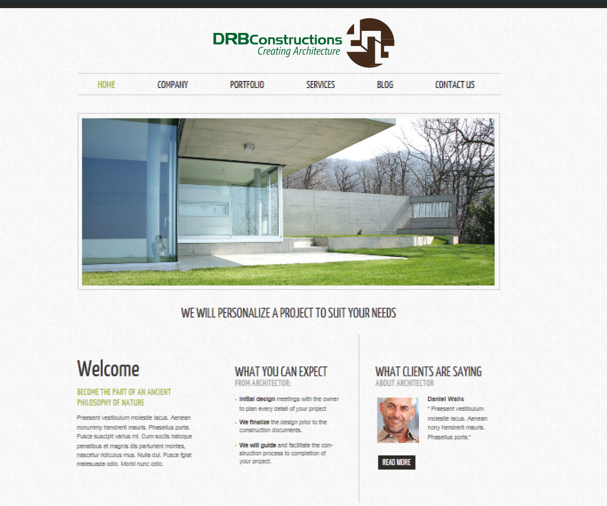 Professional, Upmarket, Construction Logo Design for DRB Constructions. Creating Architecture ...