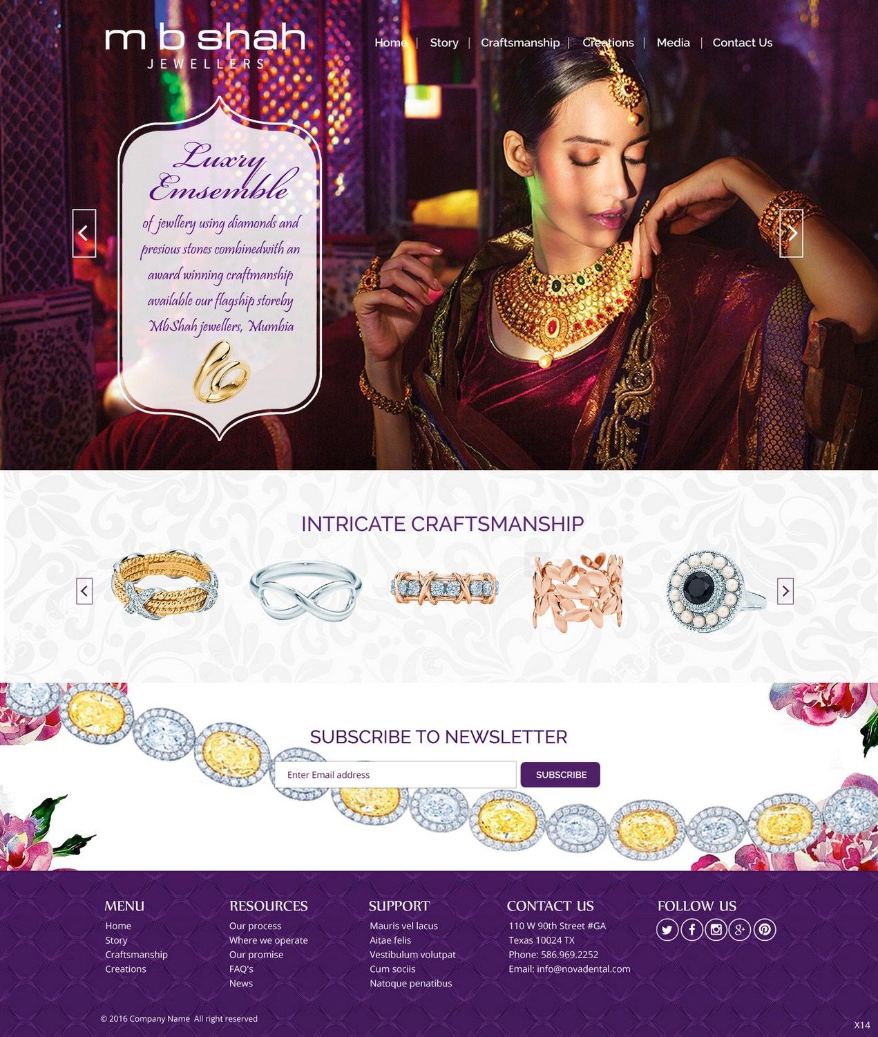 Elegant, Professional, Jewelry Store Web Design for a Company by pb ...