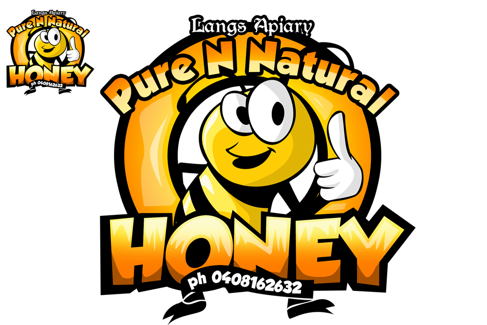 Bold, Playful, Product Logo Design for Pure n Natural Honey by Roger B ...