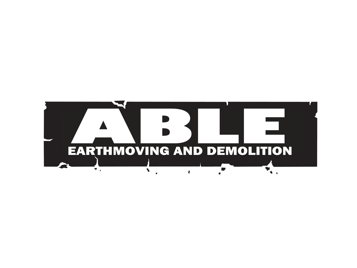 Bold, Serious, Construction Logo Design for Able Earthmoving and ...