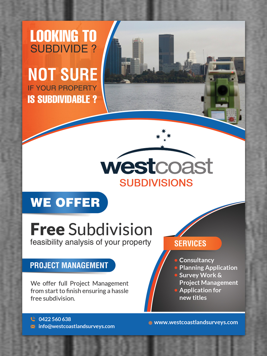 Modern, Professional, Surveyor Flyer Design for a Company by creative ...