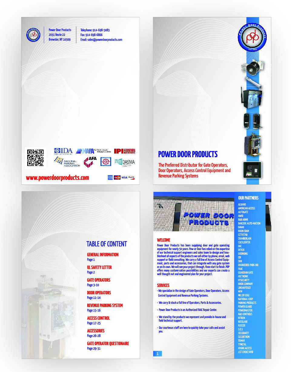 Elegant, Masculine, Distributor Brochure Design for Power Door Products ...