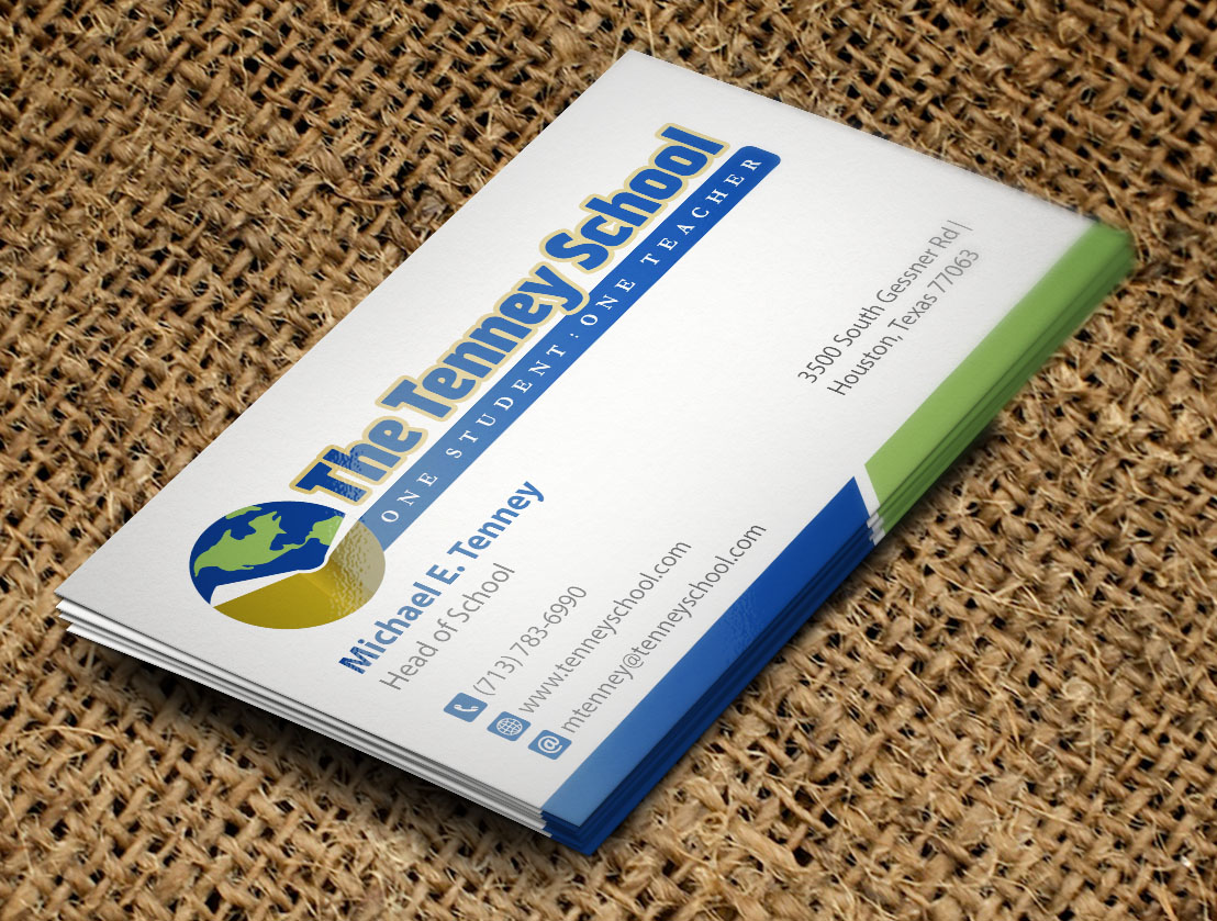 Serious, Traditional, Education Business Card Design for a Company by ...