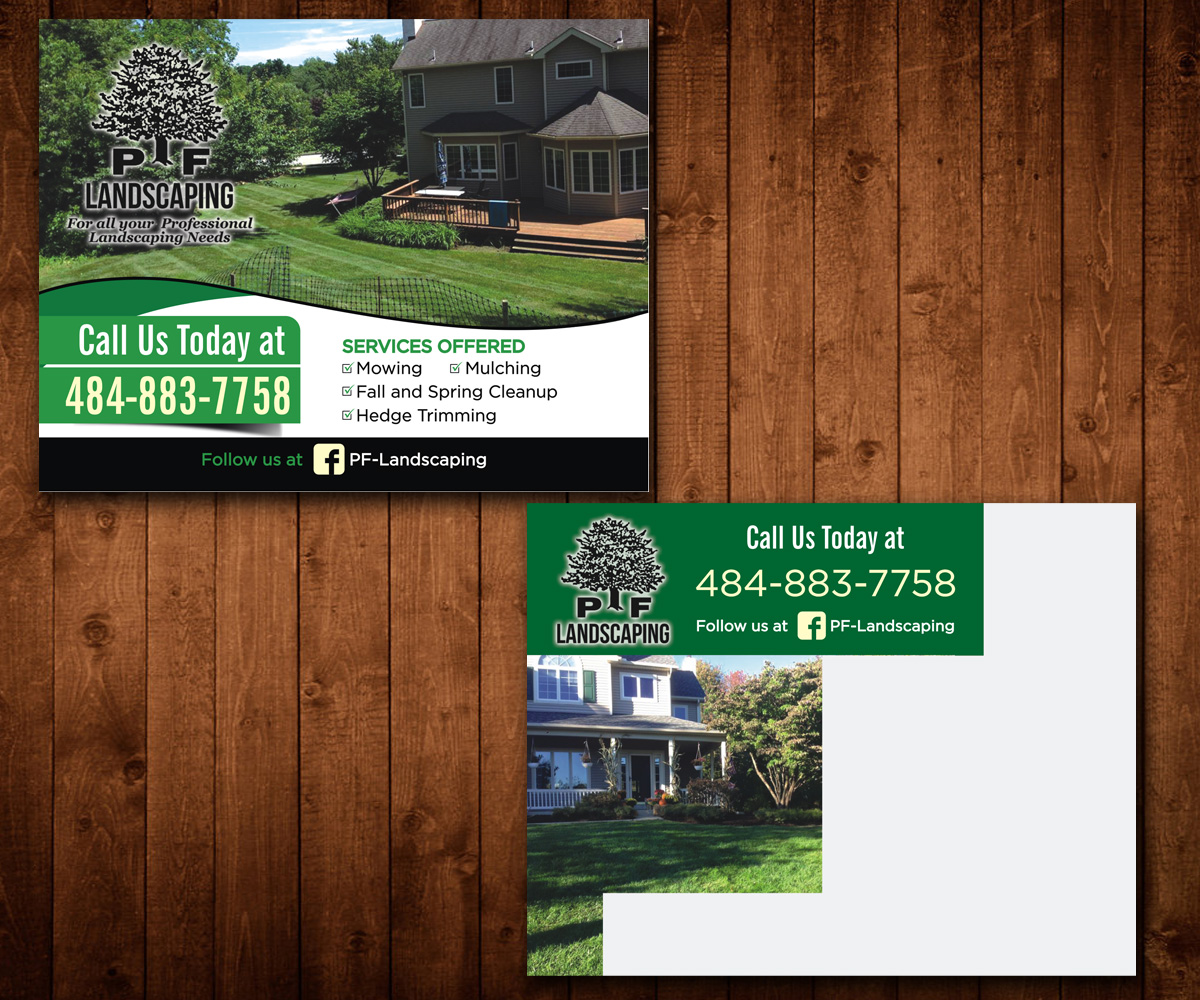Elegant, Playful, Landscaping Postcard Design for a Company by ...