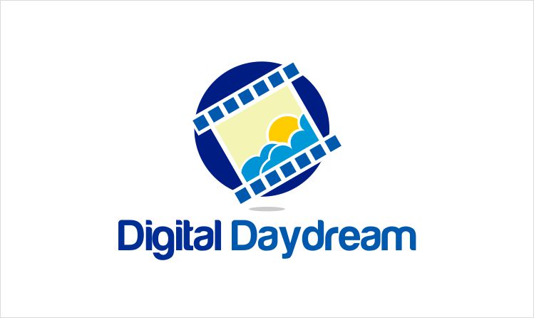 Masculine, Modern, Film Production Logo Design for Digital Daydream by ESolz Technologies ...