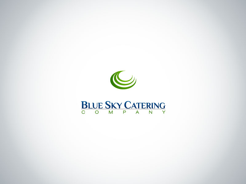 Elegant, Upmarket, Catering Logo Design for The Blue Sky Catering ...
