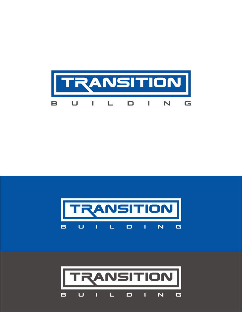 Serious, Modern, Residential Construction Logo Design for Transition ...