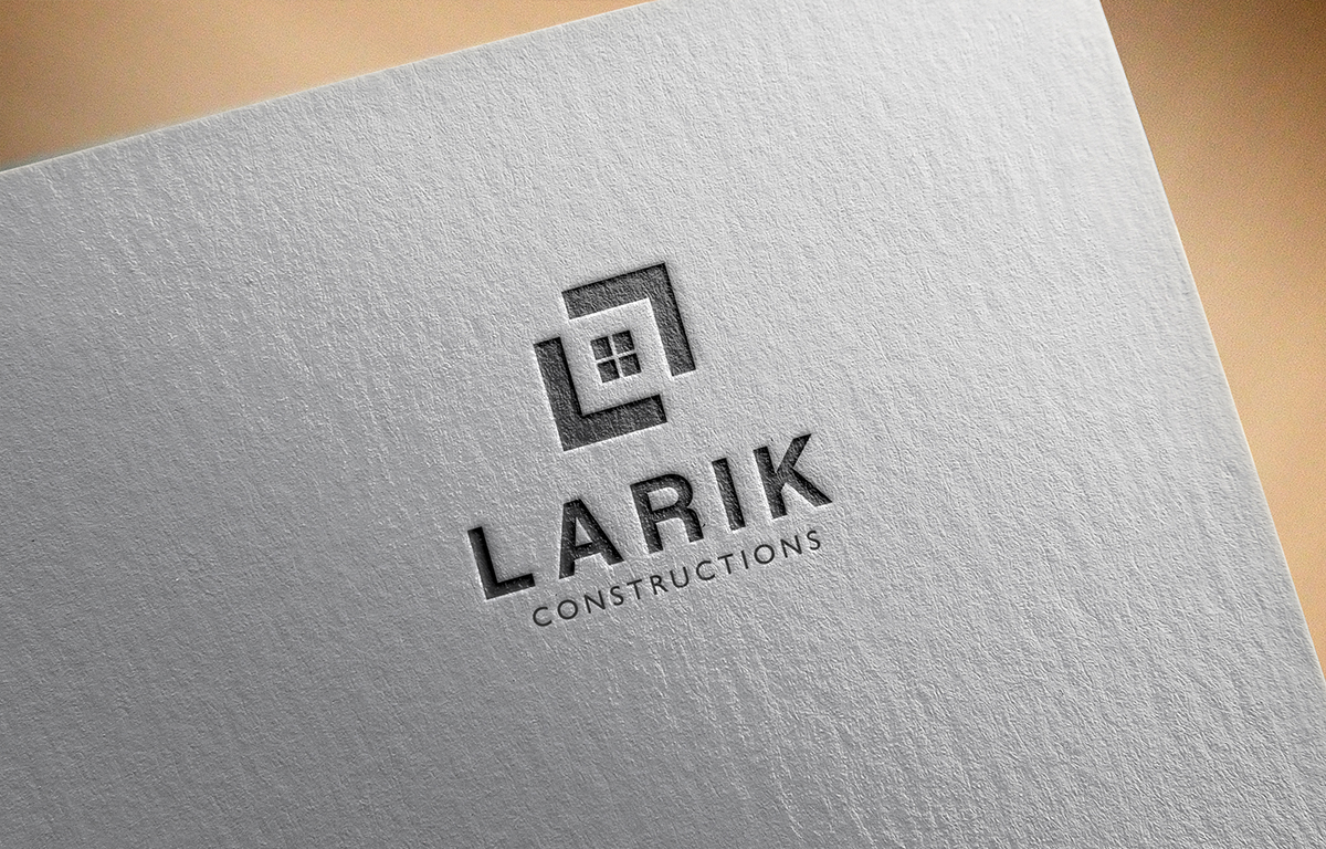 It Company Logo Design for Larik Constructions by Ves-Boycheva | Design ...