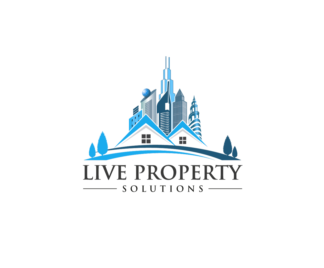 Modern, Bold, Real Estate Development Logo Design for Live Property ...
