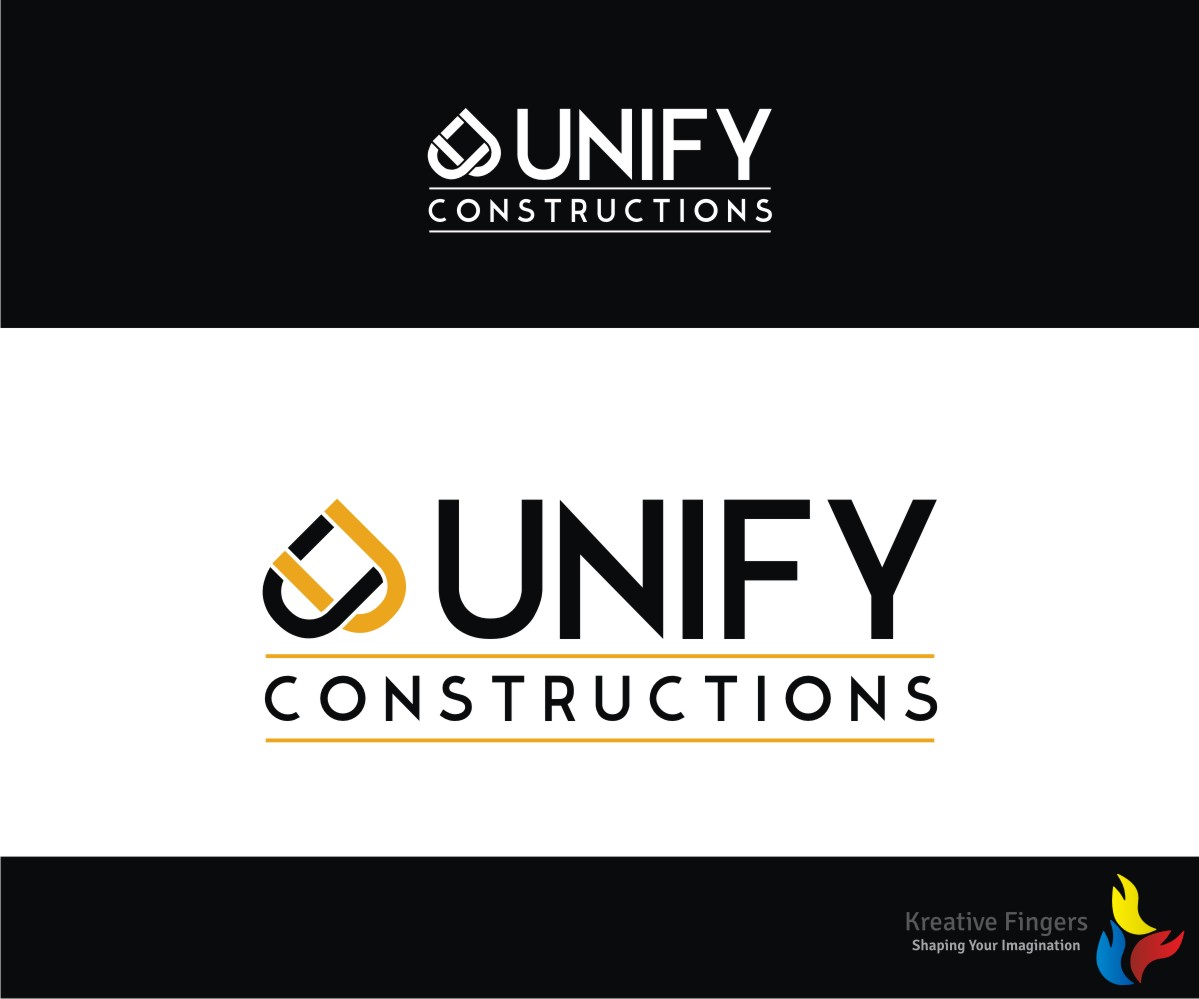 Modern, Upmarket, Construction Company Logo Design for Unify ...