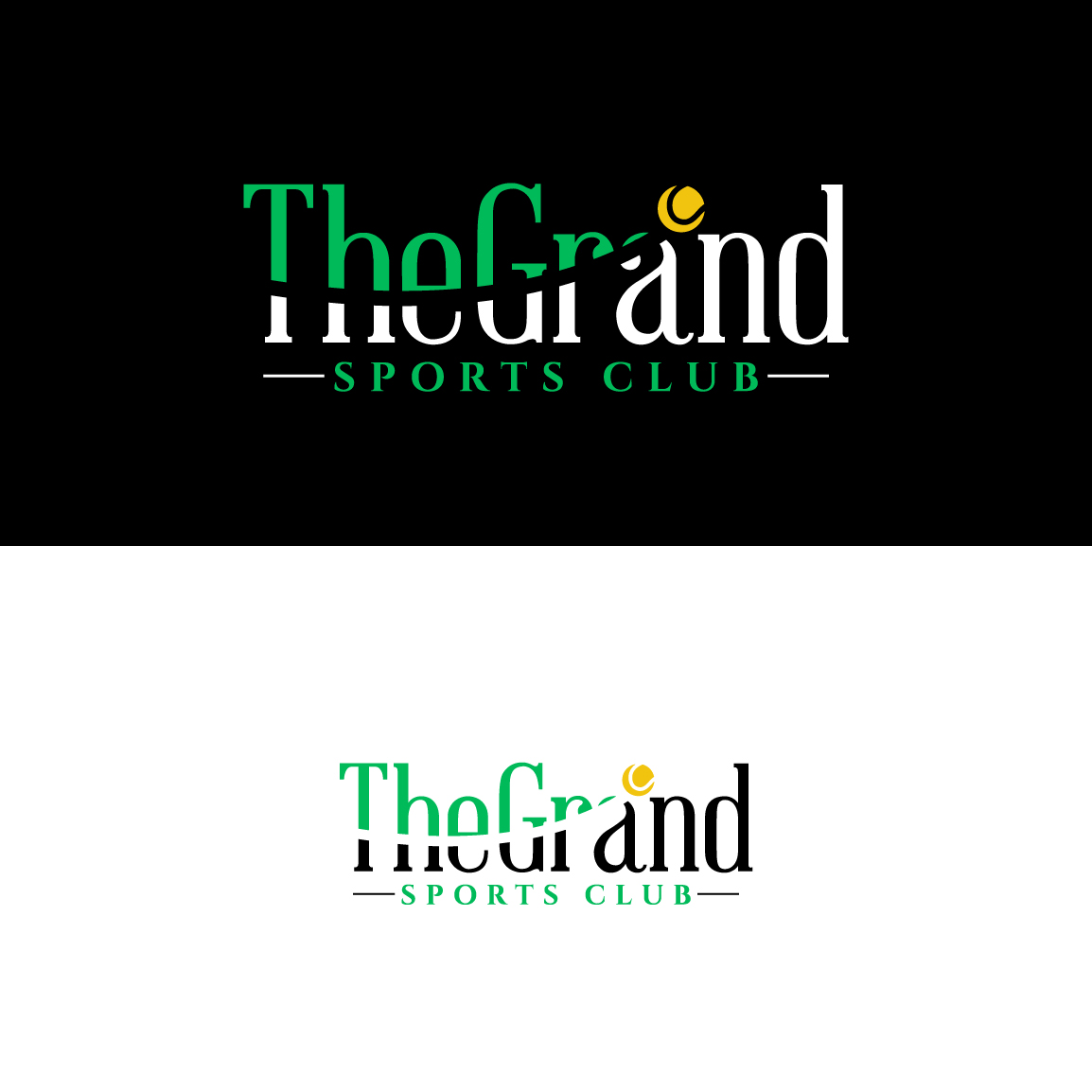 Upmarket, Bold, Club Logo Design for The Grand Sports Club by Fanol ...