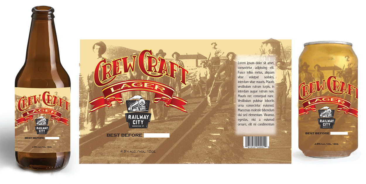 Bold, Playful, Brewery Label Design for Railway City Brewing Company by ...
