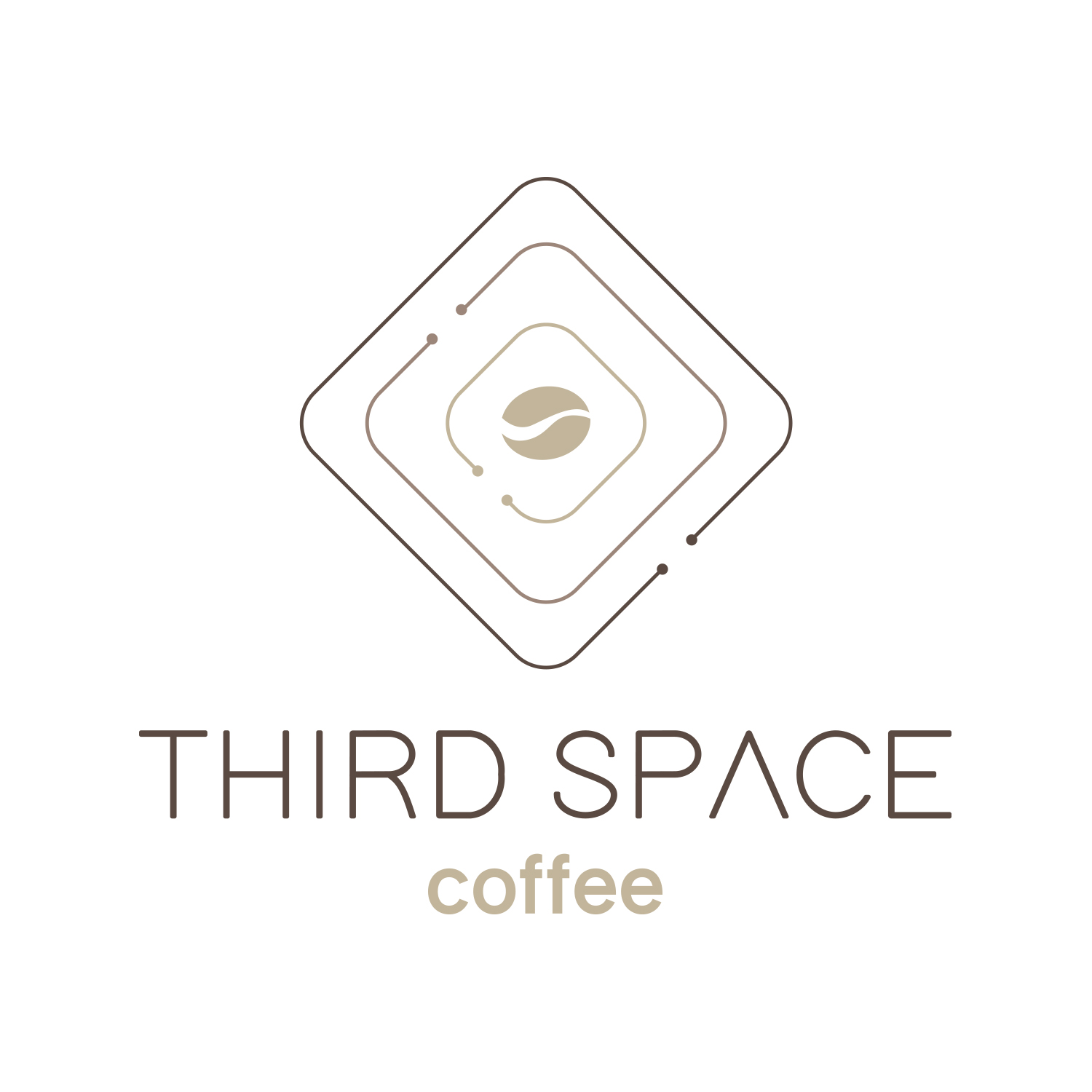 Modern, Colorful, Coffee Shop Logo Design for Third Space Coffee by ...