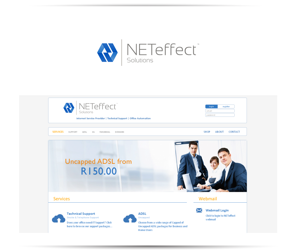 Elegant, Playful, Industry Logo Design for NETeffect Solutions by mk ...